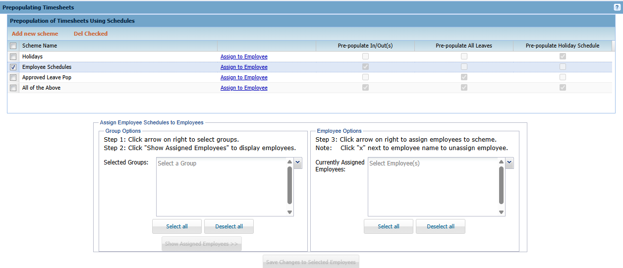 How to: Setup Timesheet Prepopulation